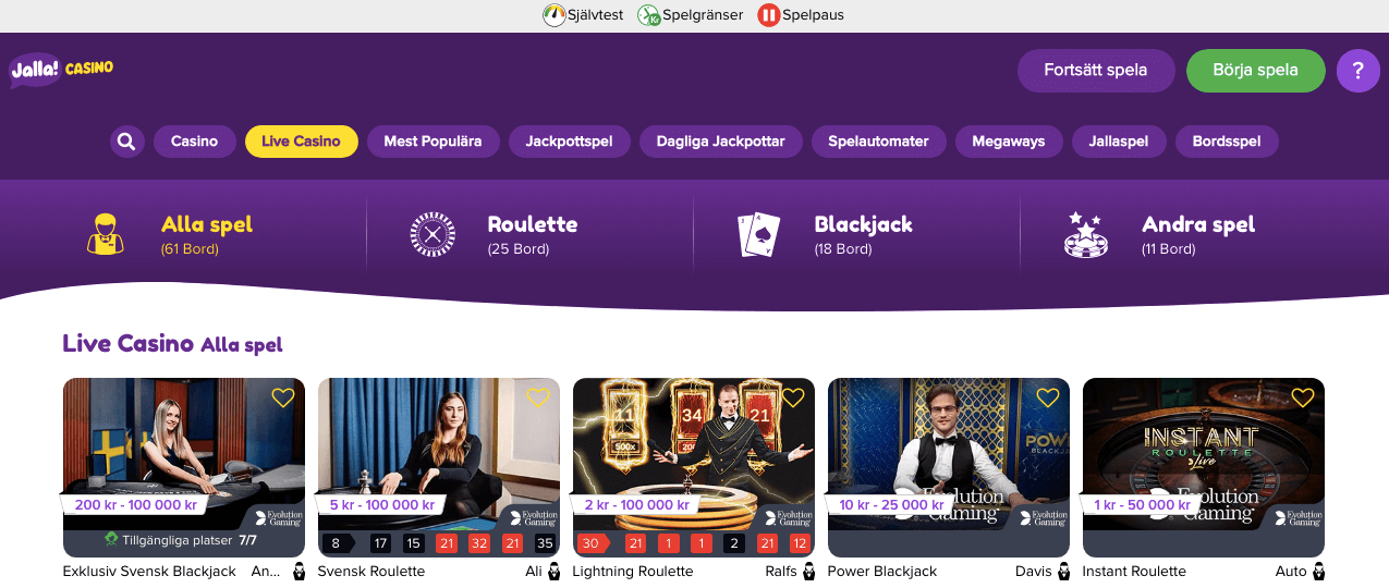 Jalla Casino – Du får 200 free spins i välkomstbonus