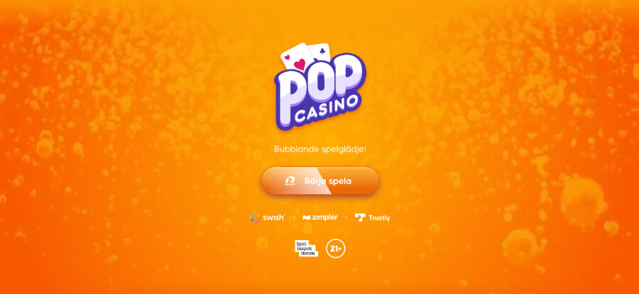Pop Casino recension - Nytt casino med BankID & snabba uttag