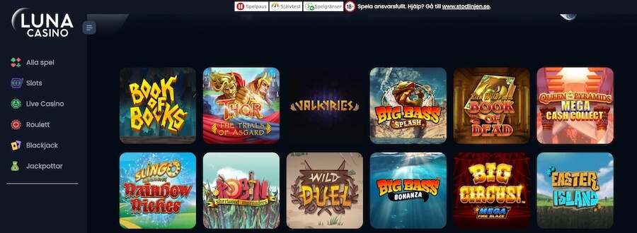 Luna Casino - Sätt in med Trustly & välj mellan 2 500+ spel!